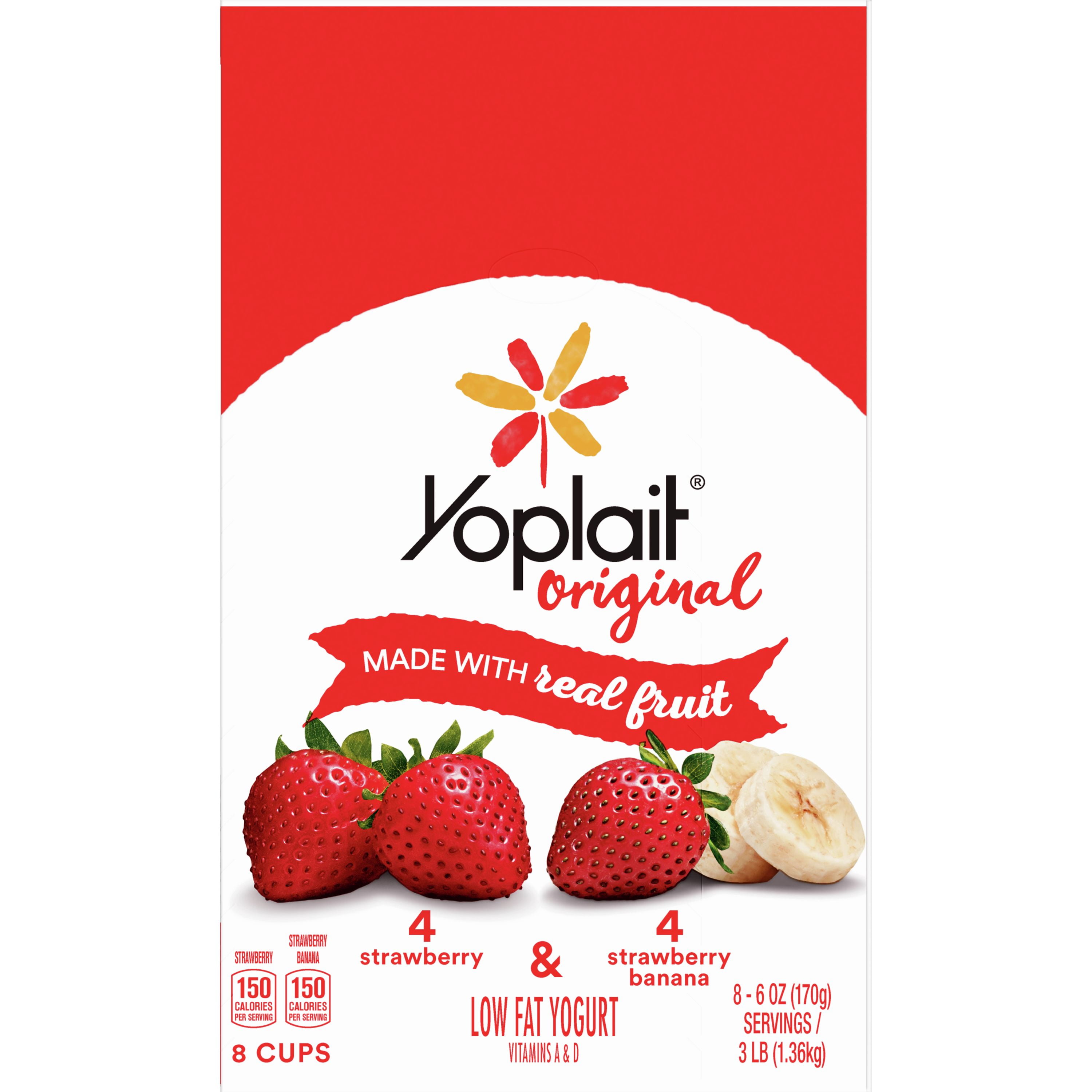 Yoplait Strawberry Banana Yogurt