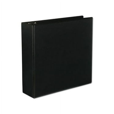 Slant-Ring View Binder, 3 Rings, 1.5" Capacity, 11 x 8.5, Black ...