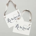 Ritzy Rose Set of 2 Reserved Signs Slate on White Paper with Gray ...