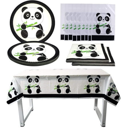 Panda Birthday Party Decoration,51Pack Panda Party Supplies,Panda ...