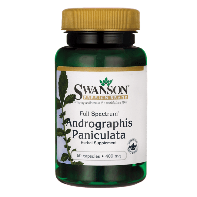 Swanson Full Spectrum Andrographis Paniculata 400 mg 60 Capsules ...