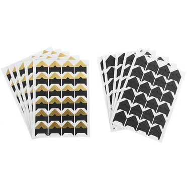 Self-Adhesive Photo Corners 252/Pkg-Gold .5" - Walmart.com
