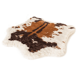 Paw Brands Cow Print Dog Bed, Faux Fur Orthopedic Memory Foam, Non-Slip ...