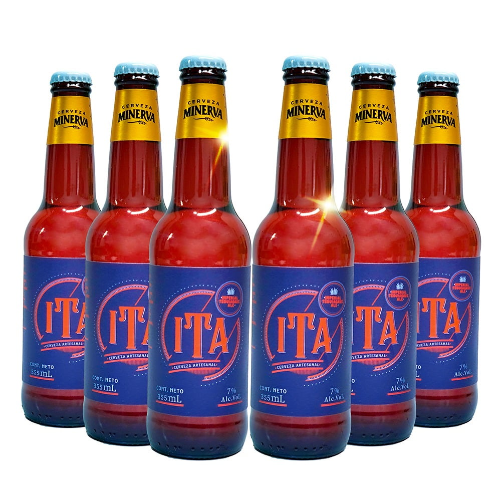 Six Pack Cerveza Artesanal Minerva Ita 355ml C/u Minerva Cerveza Ita ...