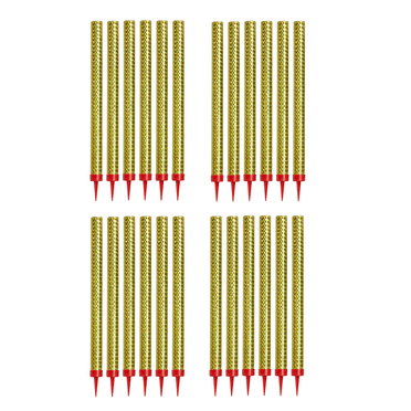 6 Gold Sparkler Birthday Candles, Sparkling Party Candles, Birthday and ...