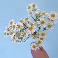1 Bundles Artificial Daisies Flowers,Daisy Bouquet Fake Flowers for ...
