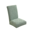 Elastic Dining Chair Covers Stretch Semi Circular | Polyester Slipcover ...