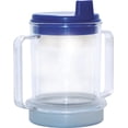 Weighted Clear Spouted Cup with Two Handles and Plastic Lid - Walmart.com