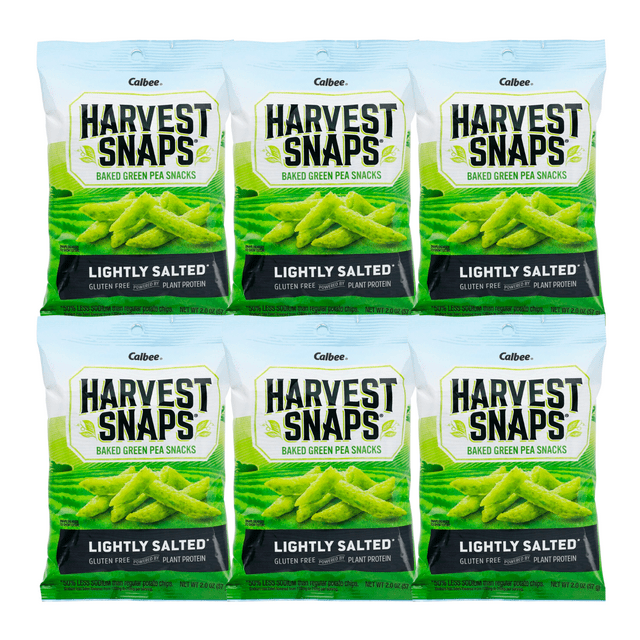 Harvest Snaps Lightly Salted Green Pea Snack Crisps (2 oz., 6-pack) - Walmart.com