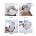 Stainless Steel Potato Ricer with 3 Interchangeable Disks Food Strainer ...