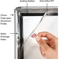 M&T Displays Weatherproof Snap Poster Frame 18x24 Inch Silver 1 ...