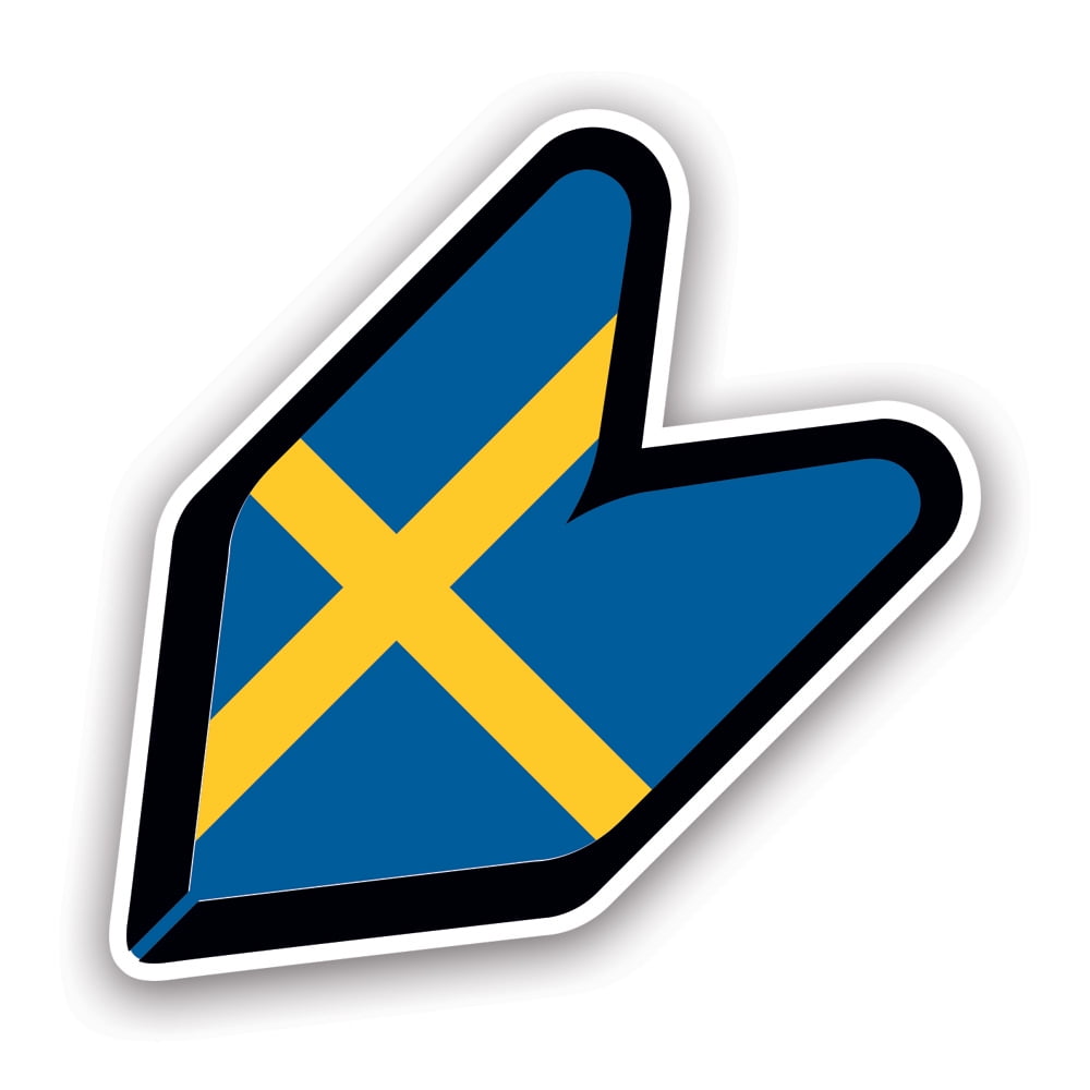 Swedish Driver Badge Sticker Decal - Self Adhesive Vinyl - Weatherproof ...