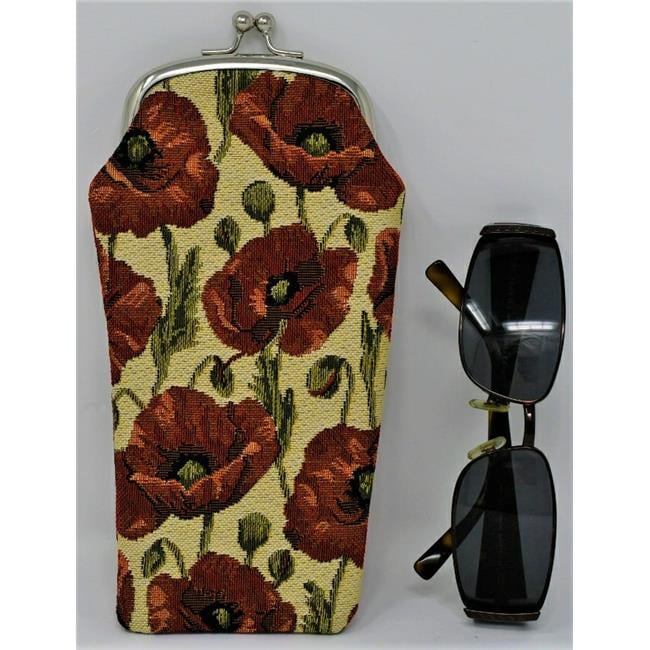 Tapestry Eyeglass Bag with Clasp - Poppy - Walmart.com