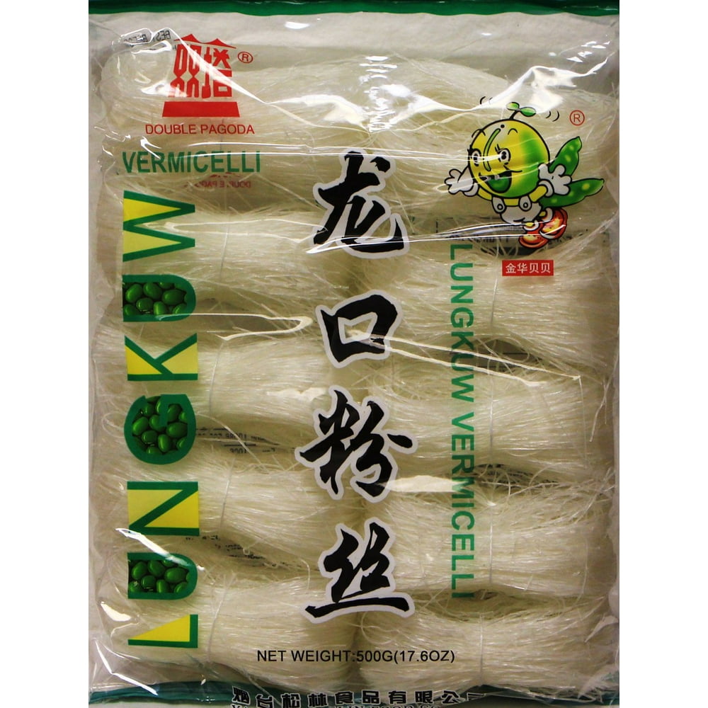 Double Pagoda LungKuw Mung Been Threads Noodle -Vermicelli, Thin 17.6 ...