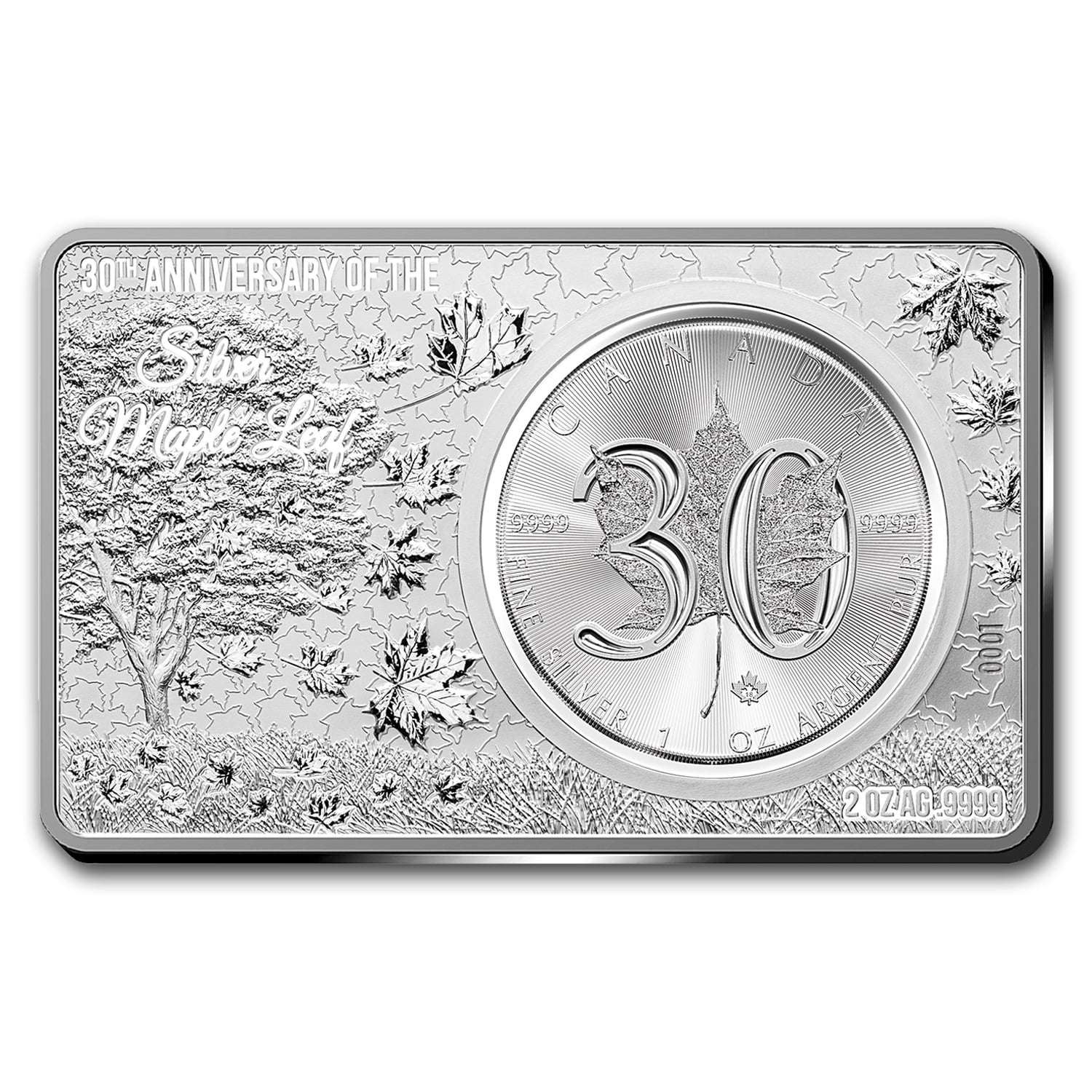 2018 Canada 2-Pc Silver 30th Anniv of Maple Coin/Bar Set (3 oz ...