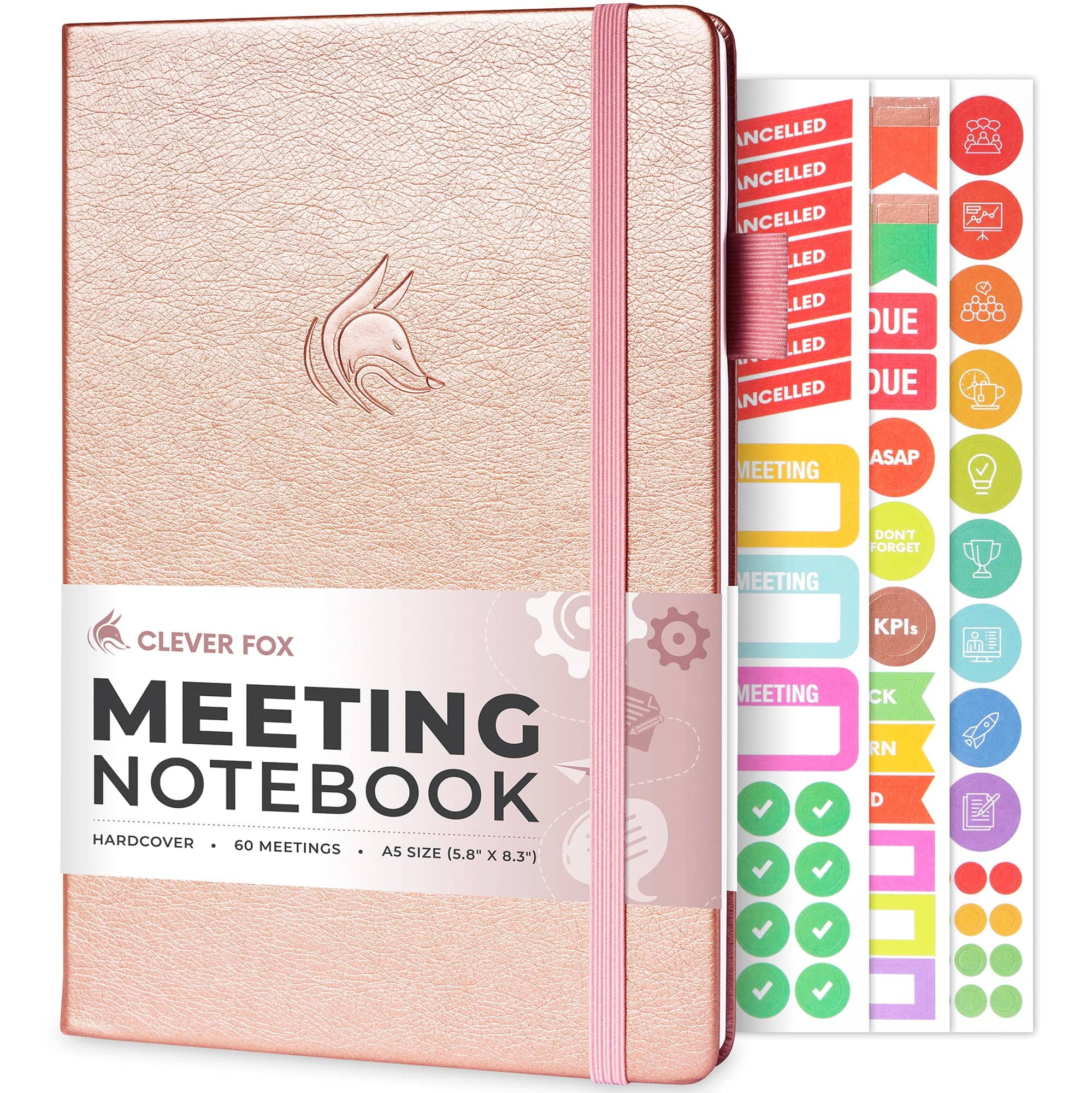 Clever Fox Meeting Notebook – Work & Business Meeting Organizer for ...