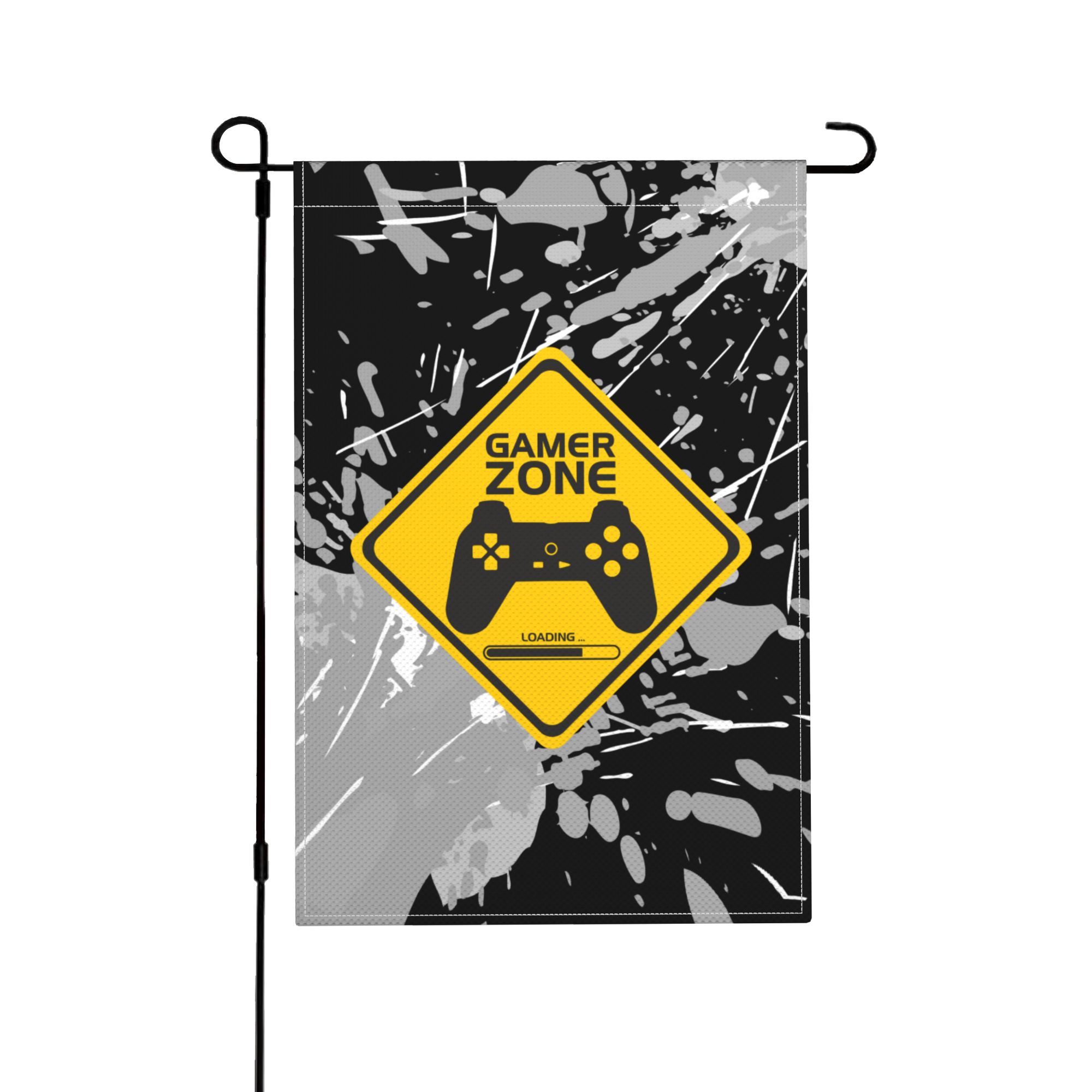 TEQUAN Gamer Zone Gaming Sign Garden Flags, 18 x 12 inch Double Sided ...