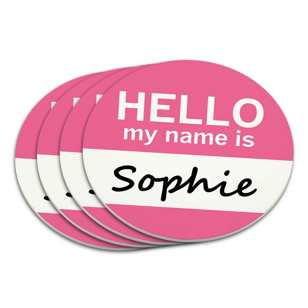 Sophie Hello My Name Is Coaster Set Walmart Walmart sophie-hello-my-name-is-coaster-set-walmart-walmart