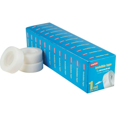 Universal Invisible Tape, 3/4" x 1000", 1 Core, 12/Pack -UNV83412 ...