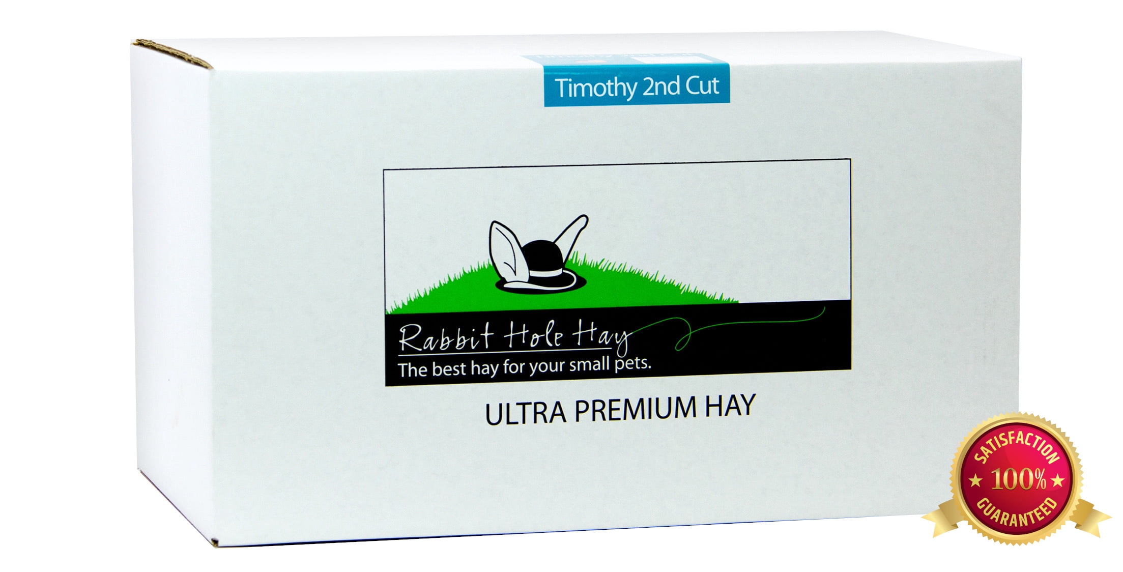 Rabbit Hole Hay, Ultra Premium Medium Timothy Hay; 20lb box - Walmart.com