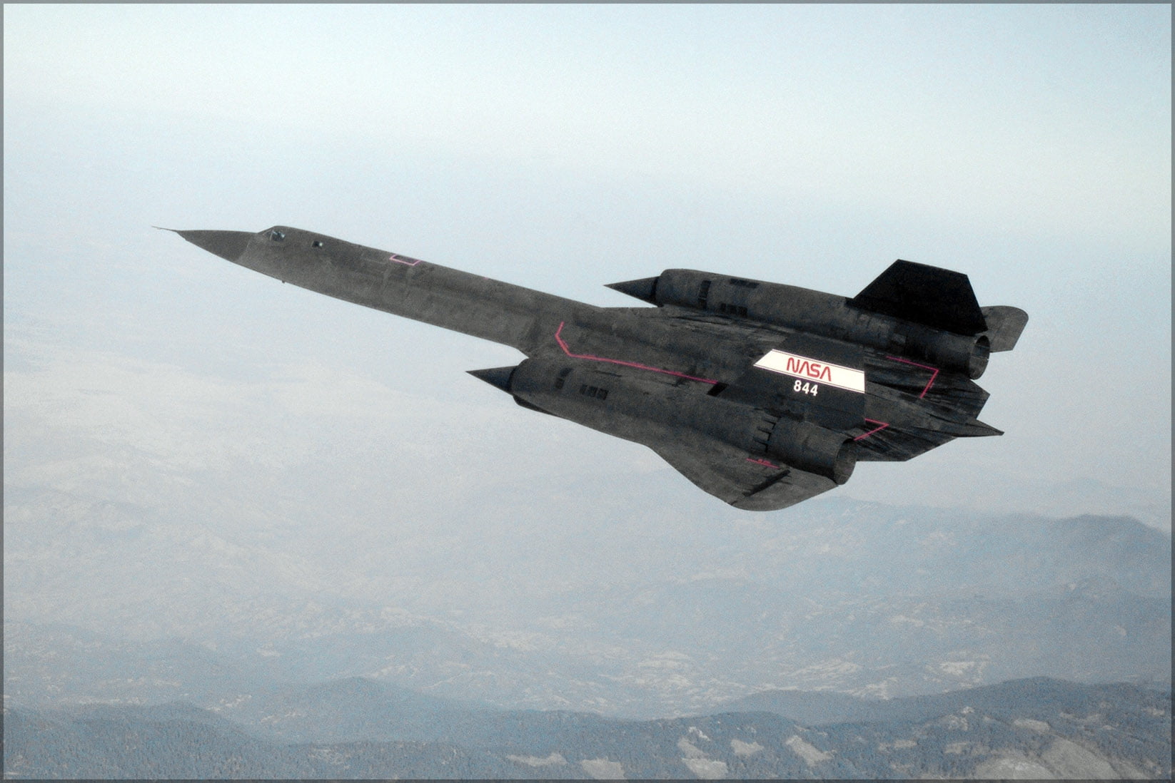 24"x36" Gallery Poster, SR-71A blackbird Nasa 844 - Walmart.com