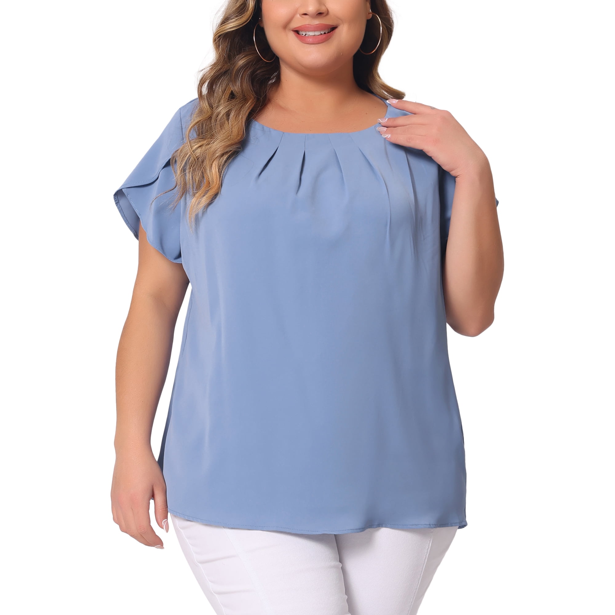 Click here for Agnes Orinda Womens Plus Size Work Pleated Short S... prices