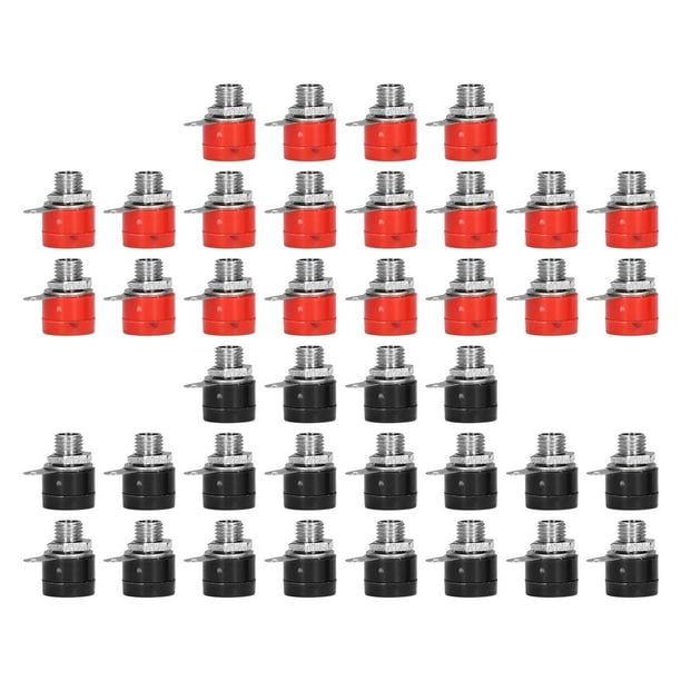 Banana Socket,20Pairs Banana Socket 4mm Banana Plug Socket Terminal ...