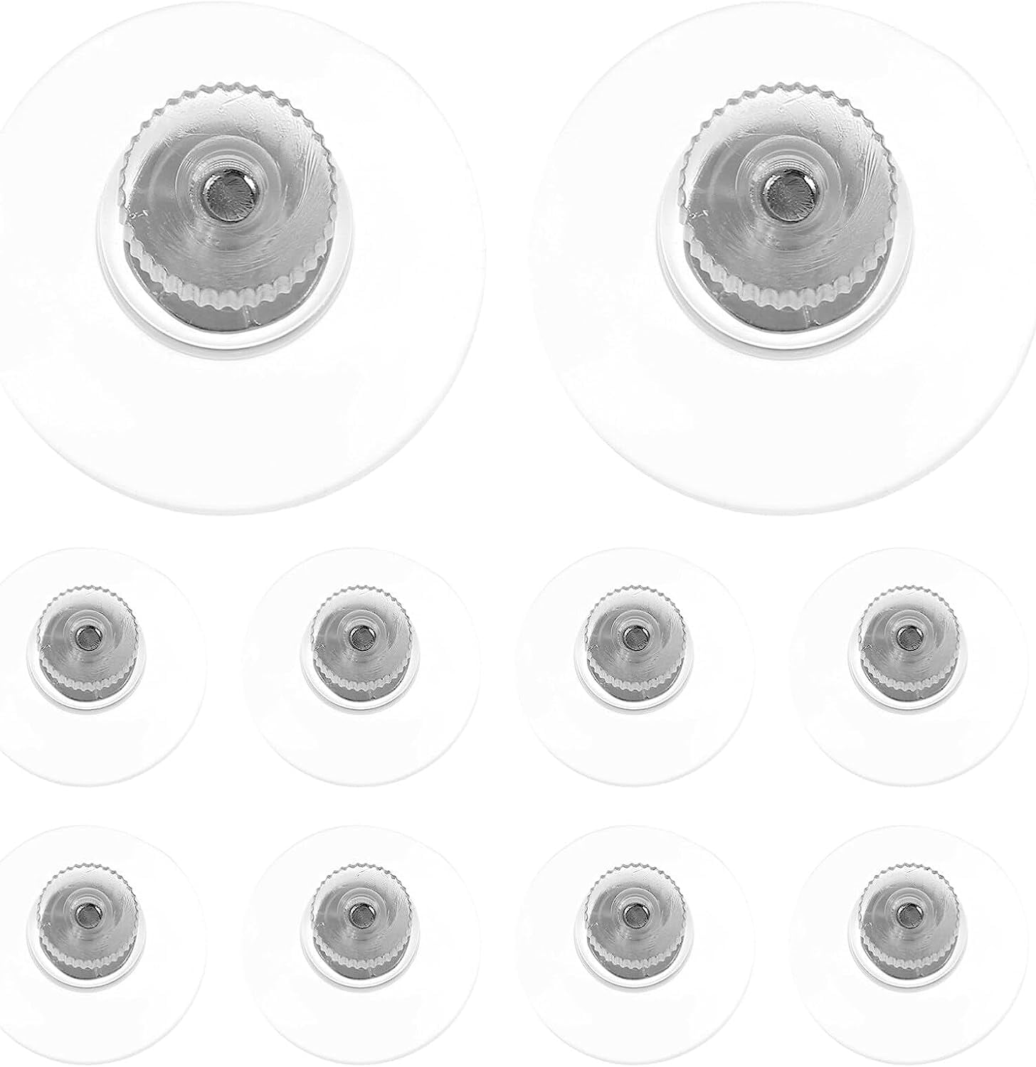 Plastic Hangers 10pcs Screw Suction Cups Glass Suction Pads PVC Clear ...