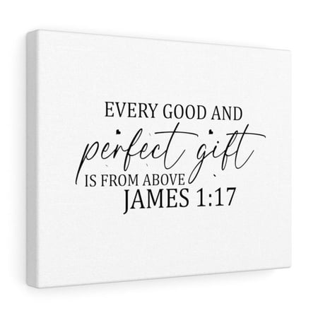 Scripture Walls Every Good James 1:17 Bible Verse Canvas Christian Wall ...