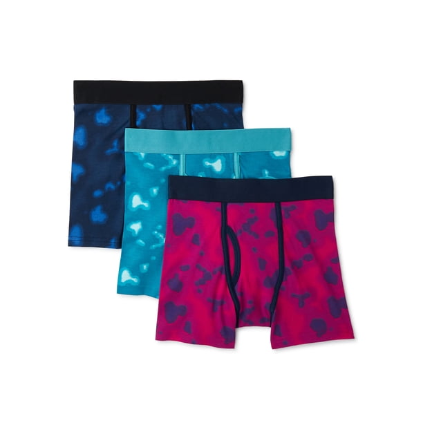 Wonder Nation Boys Comfort Stretch Tag Free Boxer Briefs, 3-Pack ...
