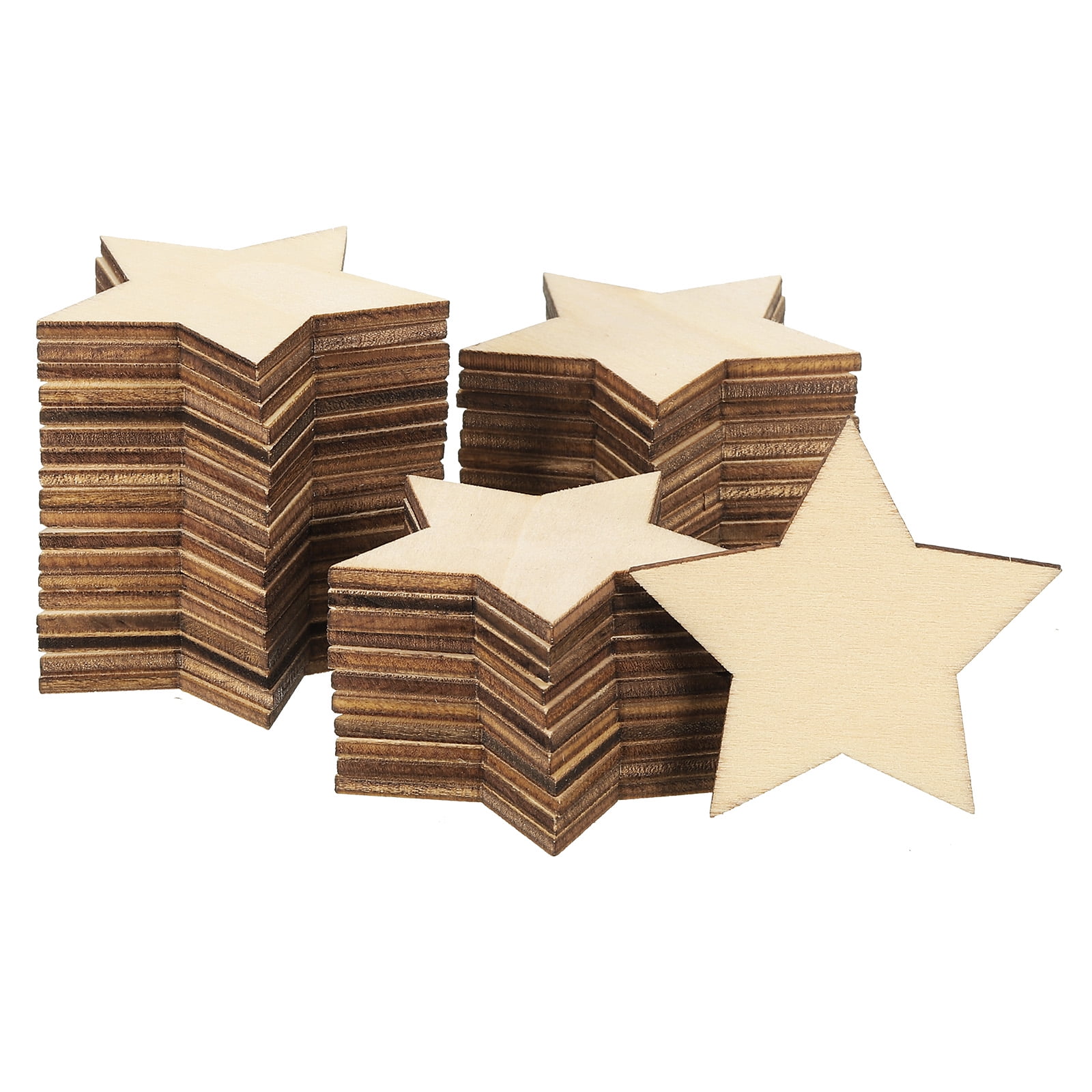 Click here for Unique Bargains 50mm Wooden Stars  300 Pack Unfini... prices