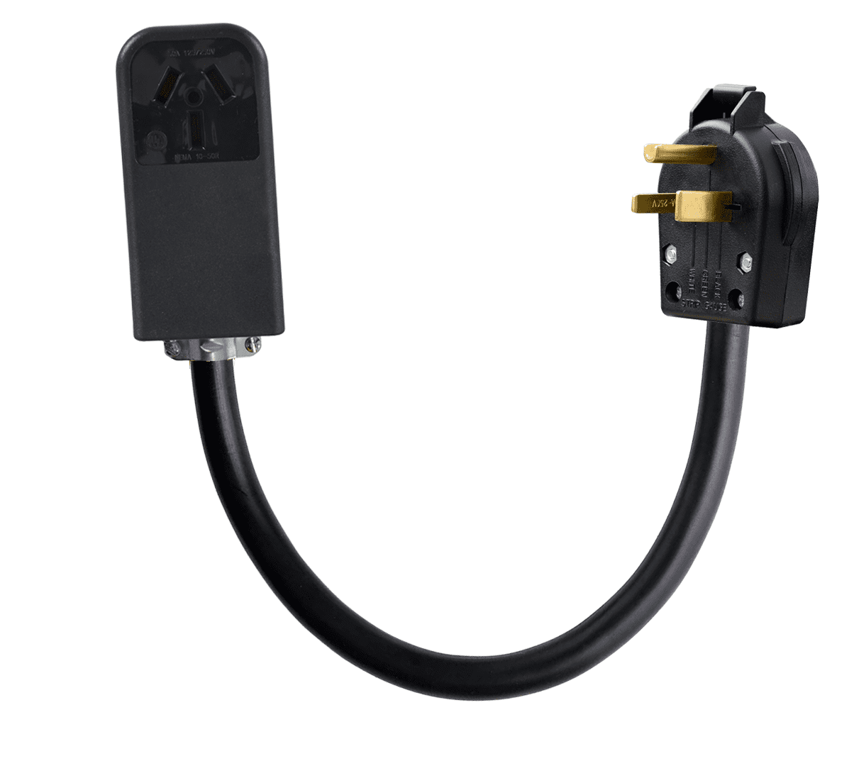 6-50P Welder Plug to 10-50R 3-Prong 50A 125/250 Volt Older Dryer/Range ...