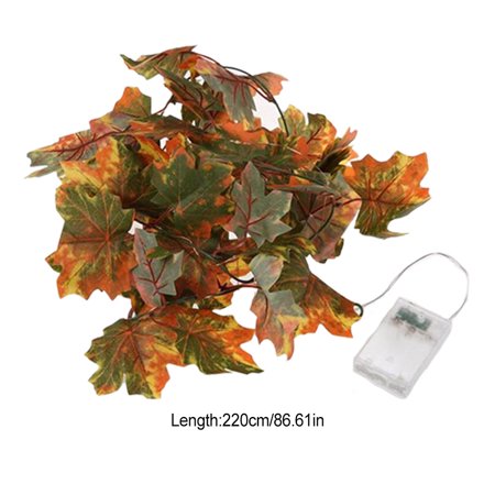 Maple Leaf String Light Portable Detachable Hanging 2.2M Multi-modes ...