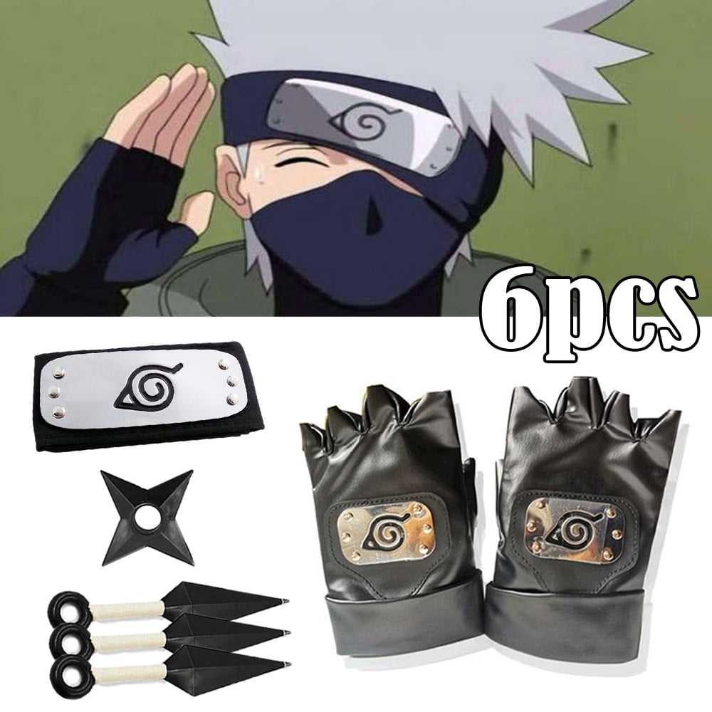 Buy Naruto Konoha Leaf Village Shinobi Headband with Naruto Ninja Props ...