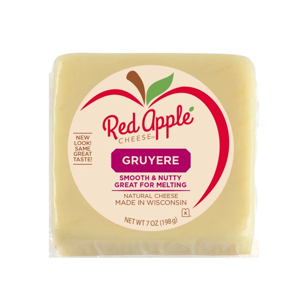 Red Apple Cheese Natural Gruyere Wisconsin Cheese®, 7 oz Square ...