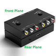 2 Port RCA to HDMI Converter, CVBS Video Audio Converter Adapter 2 In 1 ...
