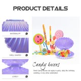 10 Pcs Candy Box Gifts Plastic Containers Jars for Party Table Shell ...