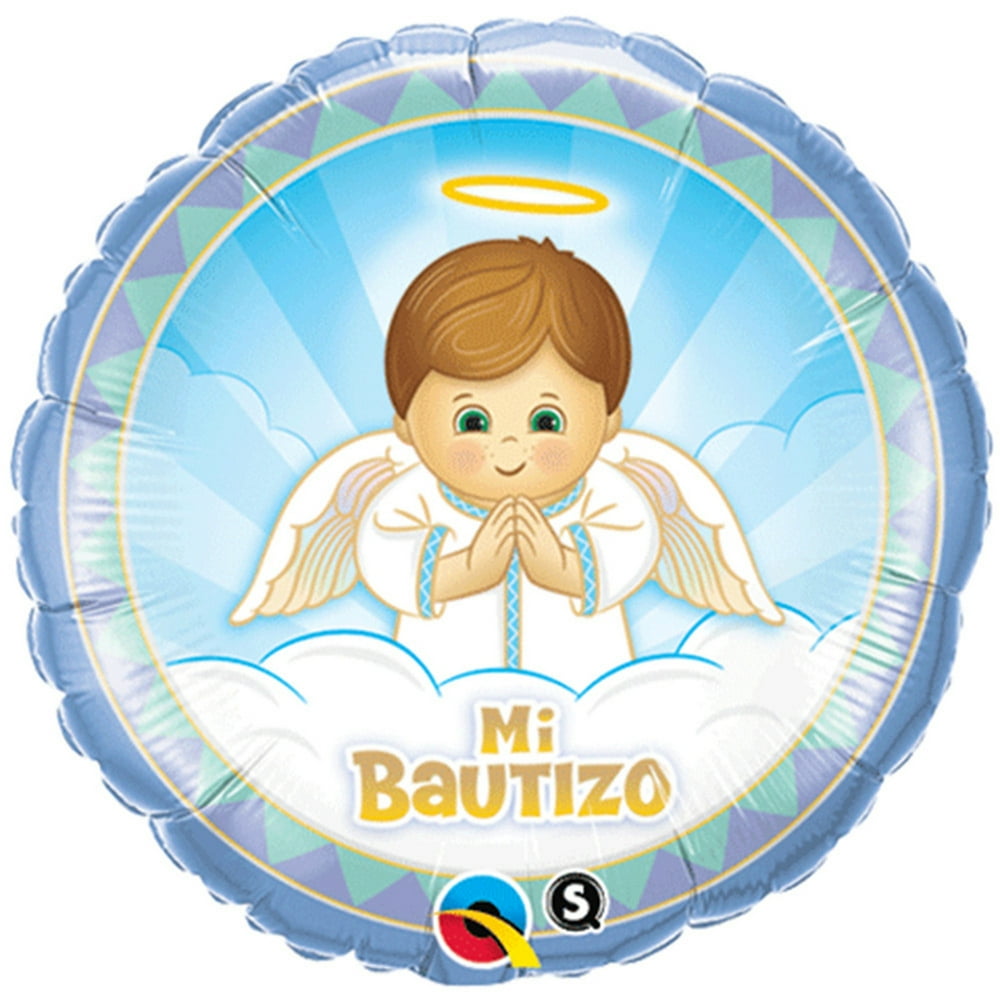 18" Bautizo Angel " Mi Bautizo " Theme Blue Foil / MylarBalloons ( 2 ...