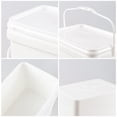 Ramddy 5 Gallon Plastic Rectangular Bucket with Lid, 4-Pack Food Bucket ...