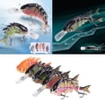 5Pcs Fishing Segment Swimbait Tackle Artificial Angling Lures Saltwater ...