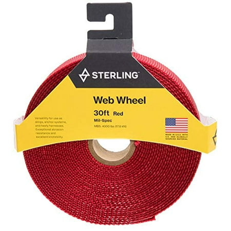 Sterling Ropes 1" Tubular Mil-Spec Webbing - Red 30ft | Walmart Canada