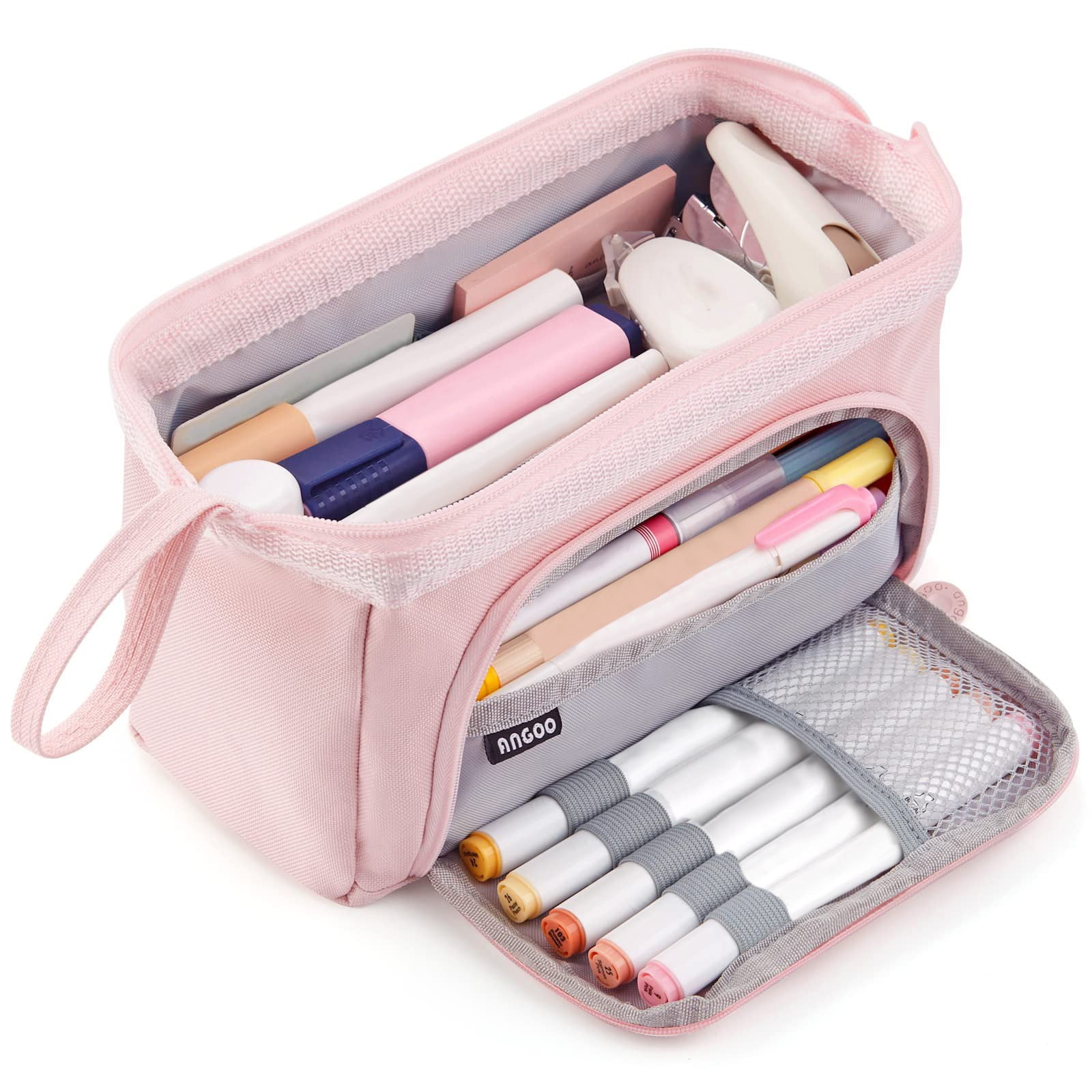 Clearance, Large-capacity Double-layer Canvas Pencil Case Multi ...