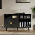 Oubayajia Record Player Stand, Wood Turntable Table, Vinyl Storage ...