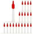 20 Pack Silicone Tube Nozzle Plugs for Caulk and Sealant with Red Screw ...