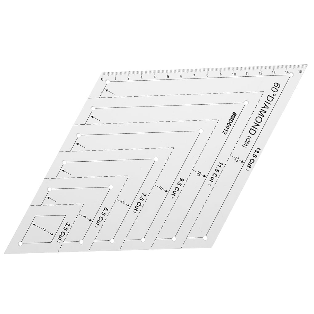 Quilting Craft Ruler Plastic Sewing Patchwork Ruler Scaled DIY Quilting ...