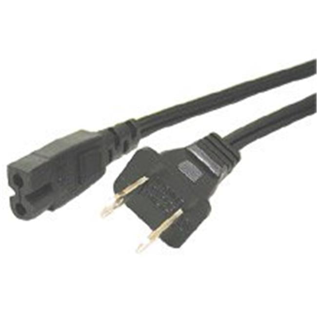 6ft POLARIZED 2-SLOT POWER CORD (IEC320 C7 to NEMA 1-15P) | Walmart Canada