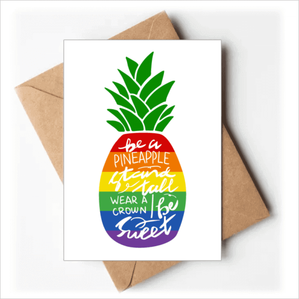 PineFruit Rainbow LGBT Flag Quote Greeting Cards You are Invited ...