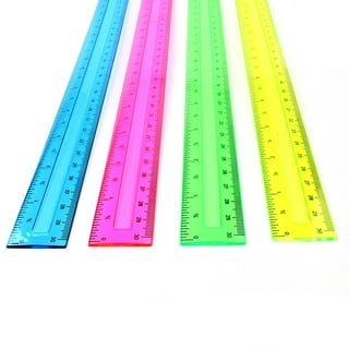 BAZIC Jeweltones Color Plastic Ruler 12" (30cm), School Supplies (4 ...
