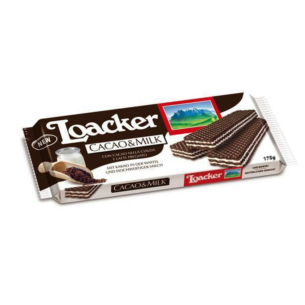 Loacker Cocoa & Milk Wafers, 6.17 oz (175 g) - Walmart.com - Walmart.com