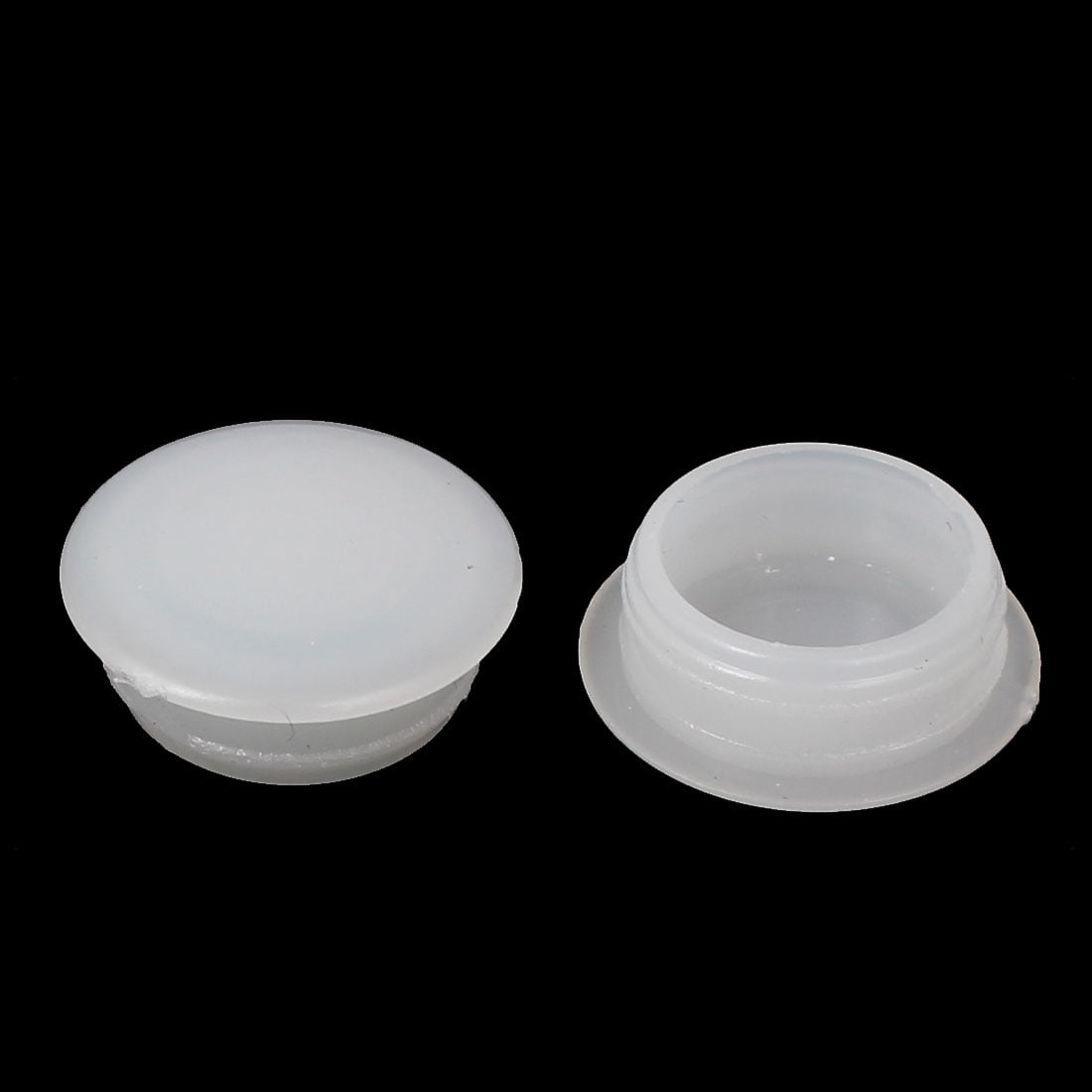 16mm Diameter Hole Plastic Screw Type Caps Furniture Covers White 100 ...